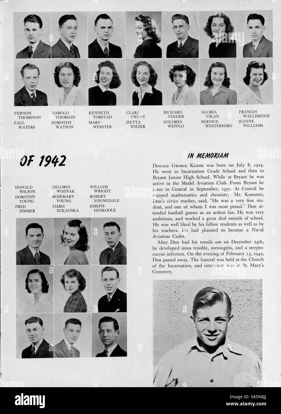 The 1942 Centralian Yearbook from Central High captures the key events ...