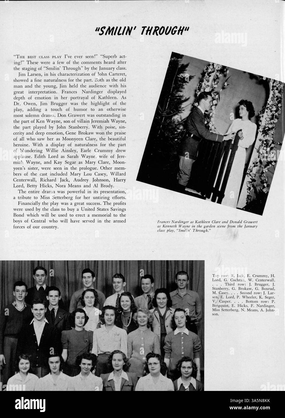 The 1942 Centralian yearbook commemorates the school year at Central ...