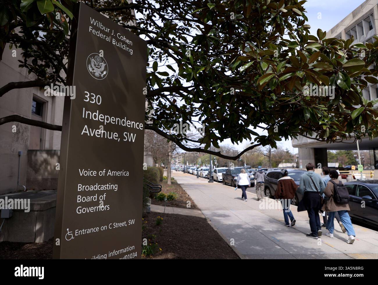 Voice of America VOA sign in Washington, District of Columbia, USA ...