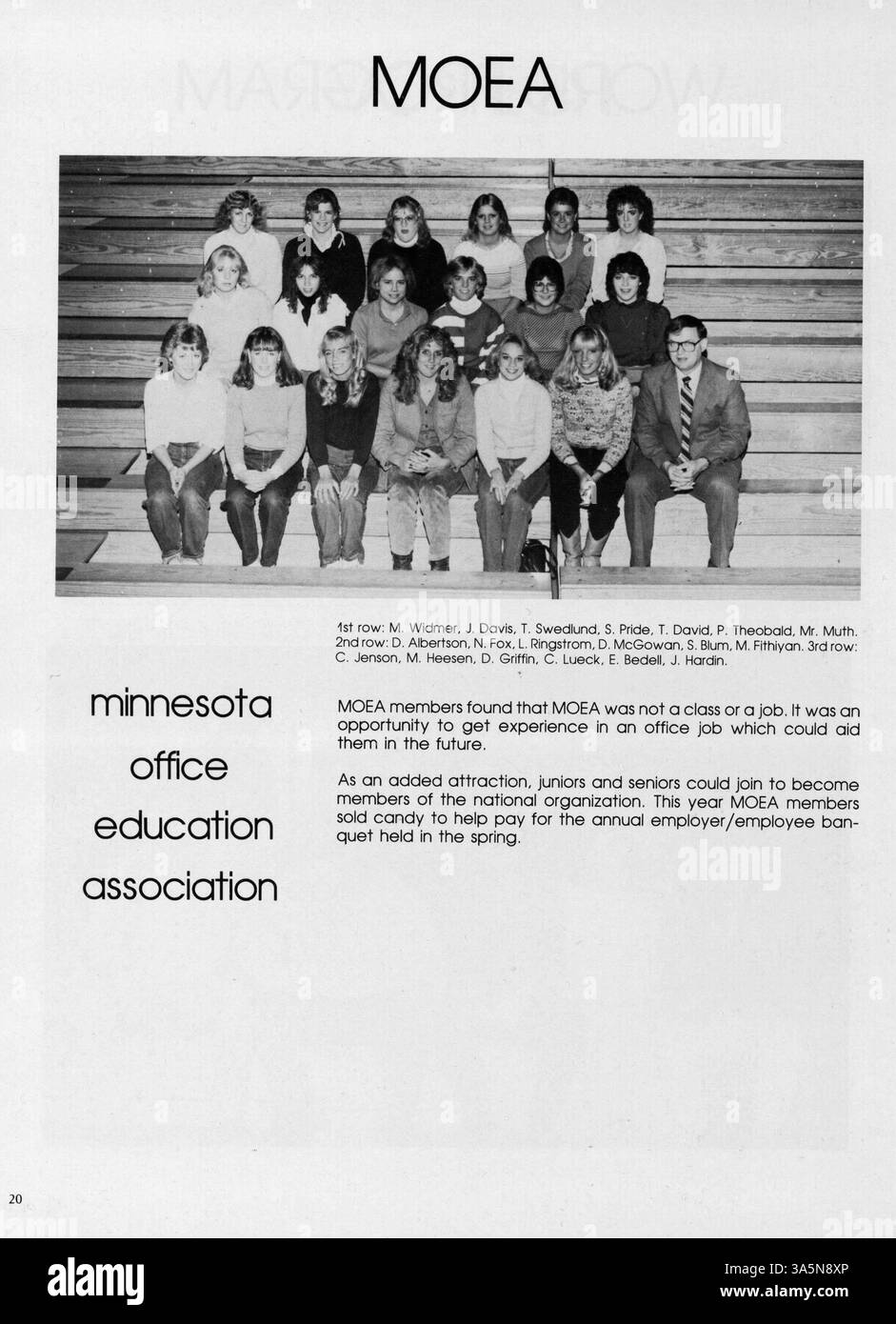 This 1982 1983 high school yearbook from mound westonka high pre hi-res stock photography and ...