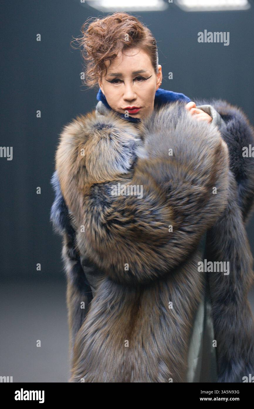 2025/03/20, Tokyo, a Model walks on the Runway at Toda Hall ...
