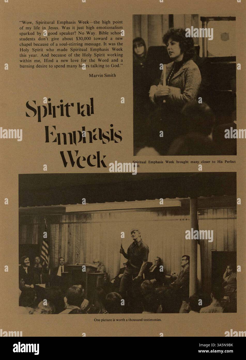 This 1972 Yearbook from North Central Bible College captures the events ...
