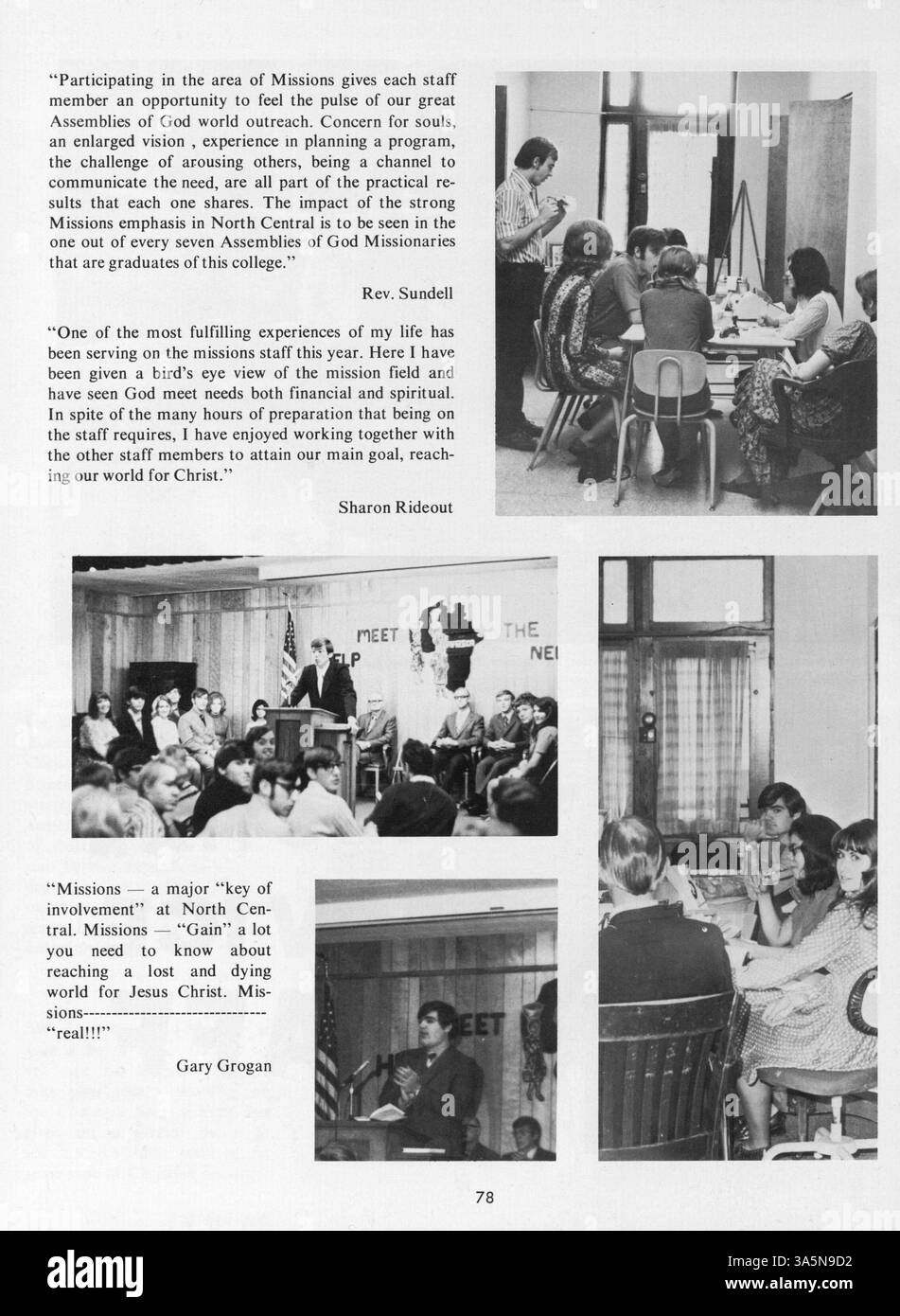 This 1972 yearbook from North Central Bible College details the ...