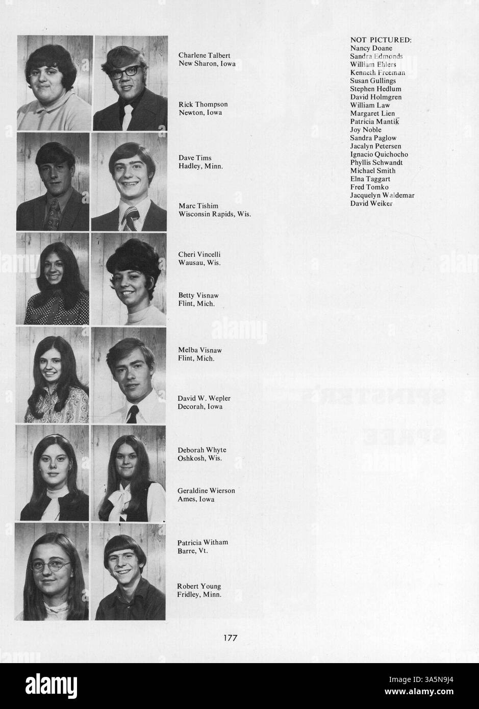 The 1972 yearbook from North Central Bible College includes student and ...