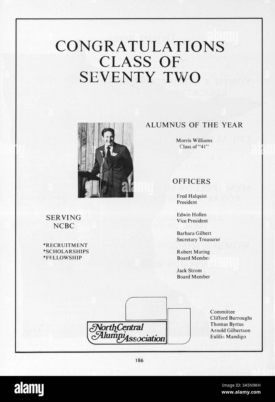 The 1972 yearbook of North Central Bible College records the student ...