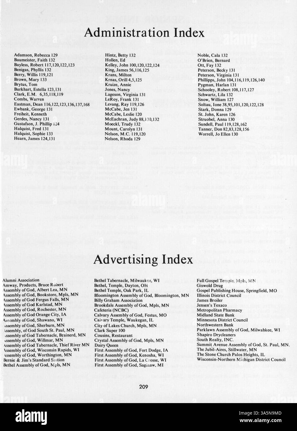 The 1972 yearbook of North Central Bible College highlights the ...