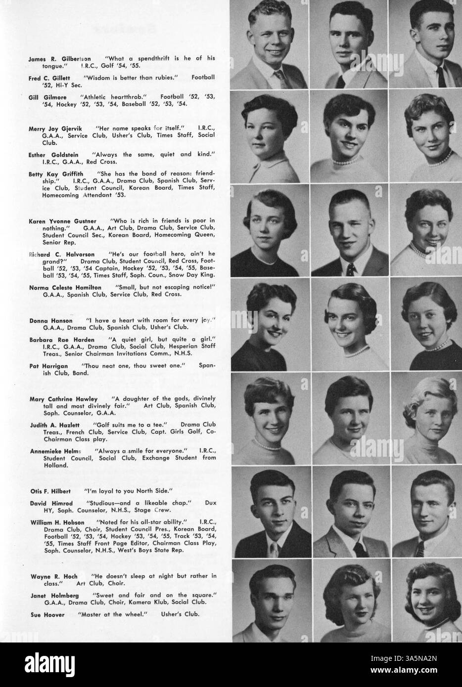 The 1955 West High Yearbook captures moments from the 1954-1955 school ...