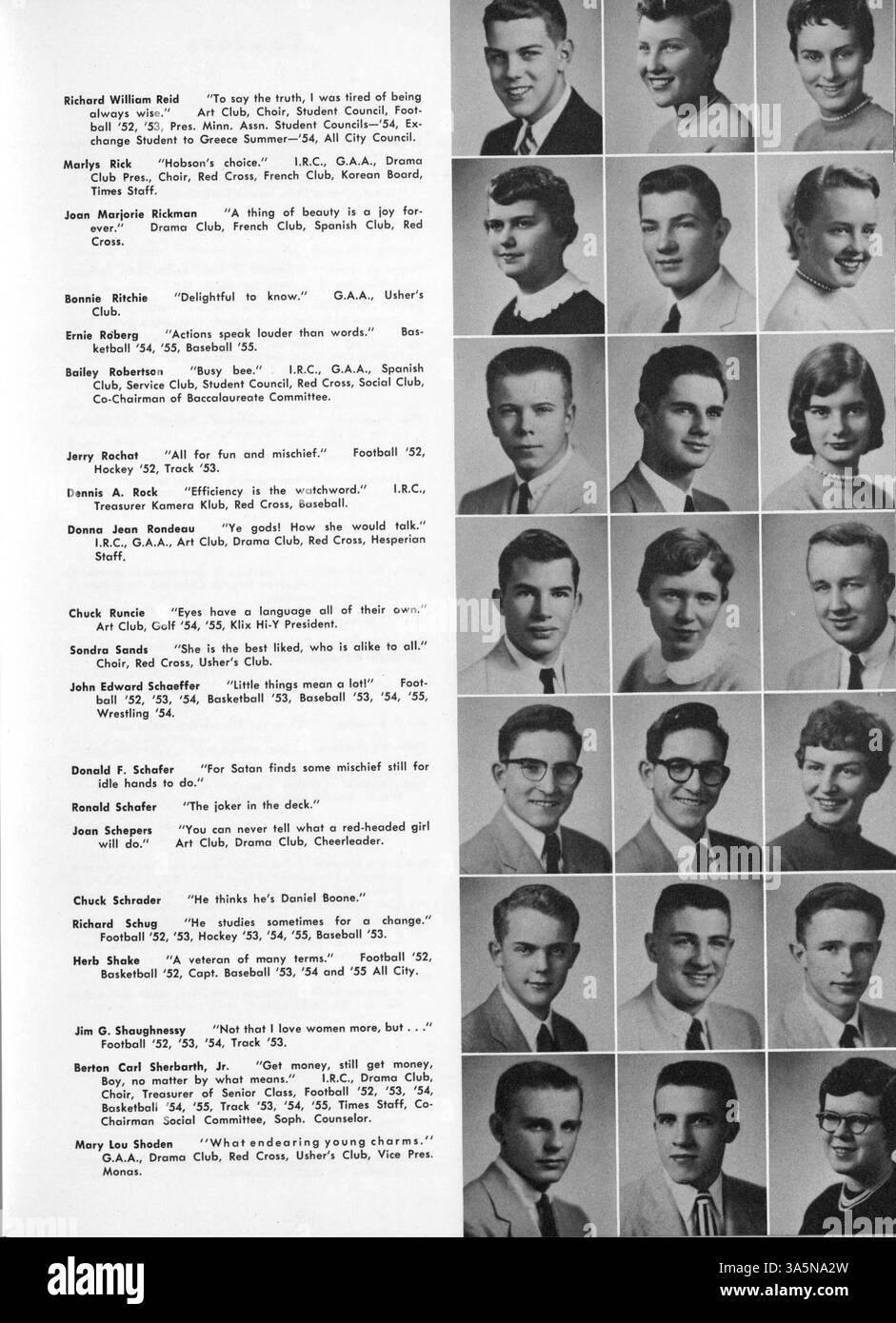 This 1955 yearbook from West High captures key moments of the 1954-1955 ...