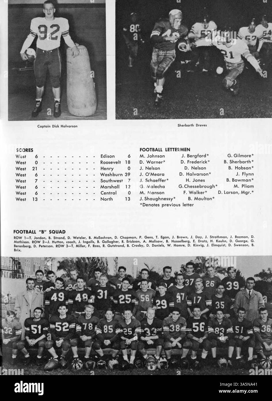 Notable moments from the 1954 1955 school year hi-res stock photography ...