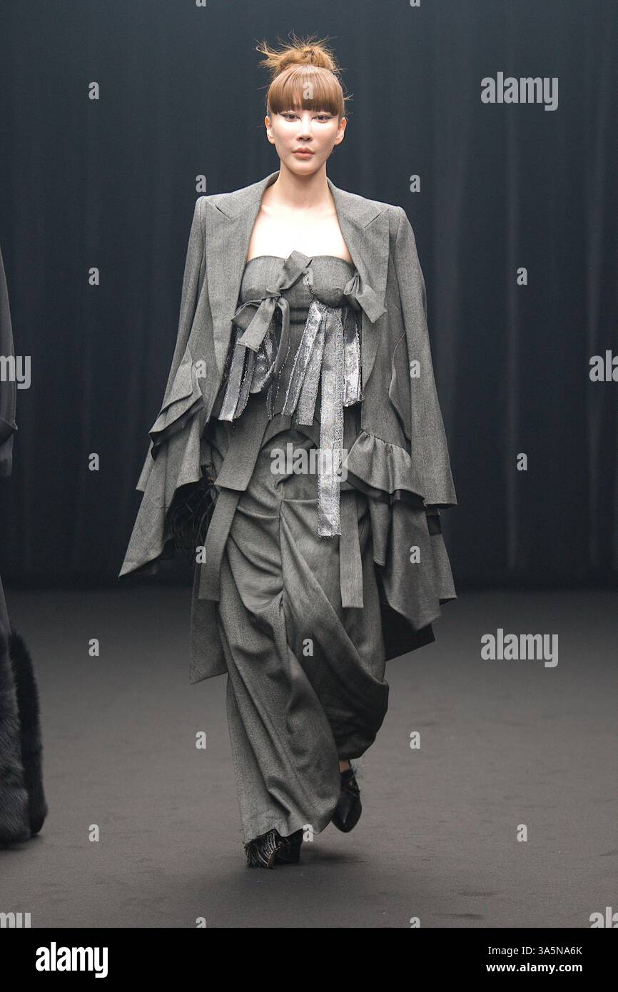 2025/03/20, Tokyo, a Model walks on the Runway at Toda Hall ...