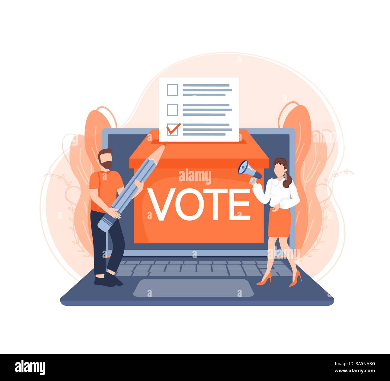 Cartoon icon. Cartoon character. Flat vote people for concept design ...