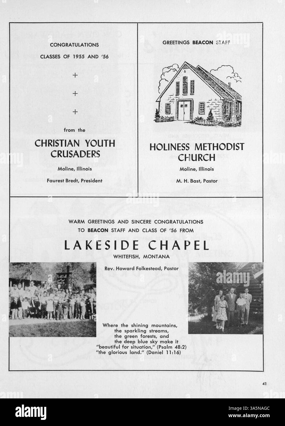 The 'Beacon' yearbook from Holiness Methodist School of Theology for ...