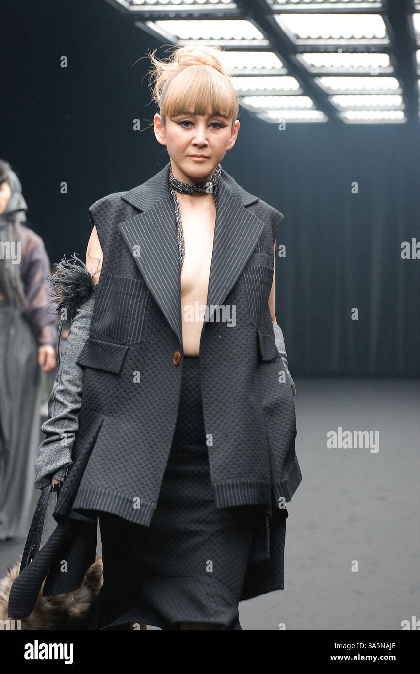 2025/03/20, Tokyo, a Model walks on the Runway at Toda Hall ...