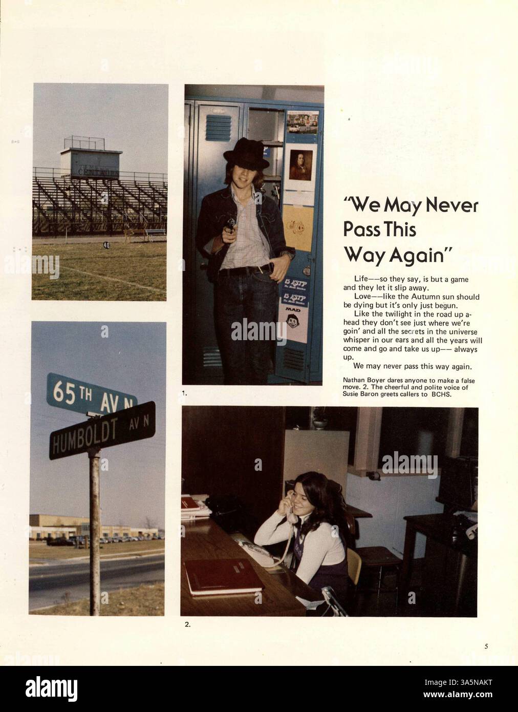 The 1975 edition of Brooklyn Center High's yearbook, 'Centaurion ...