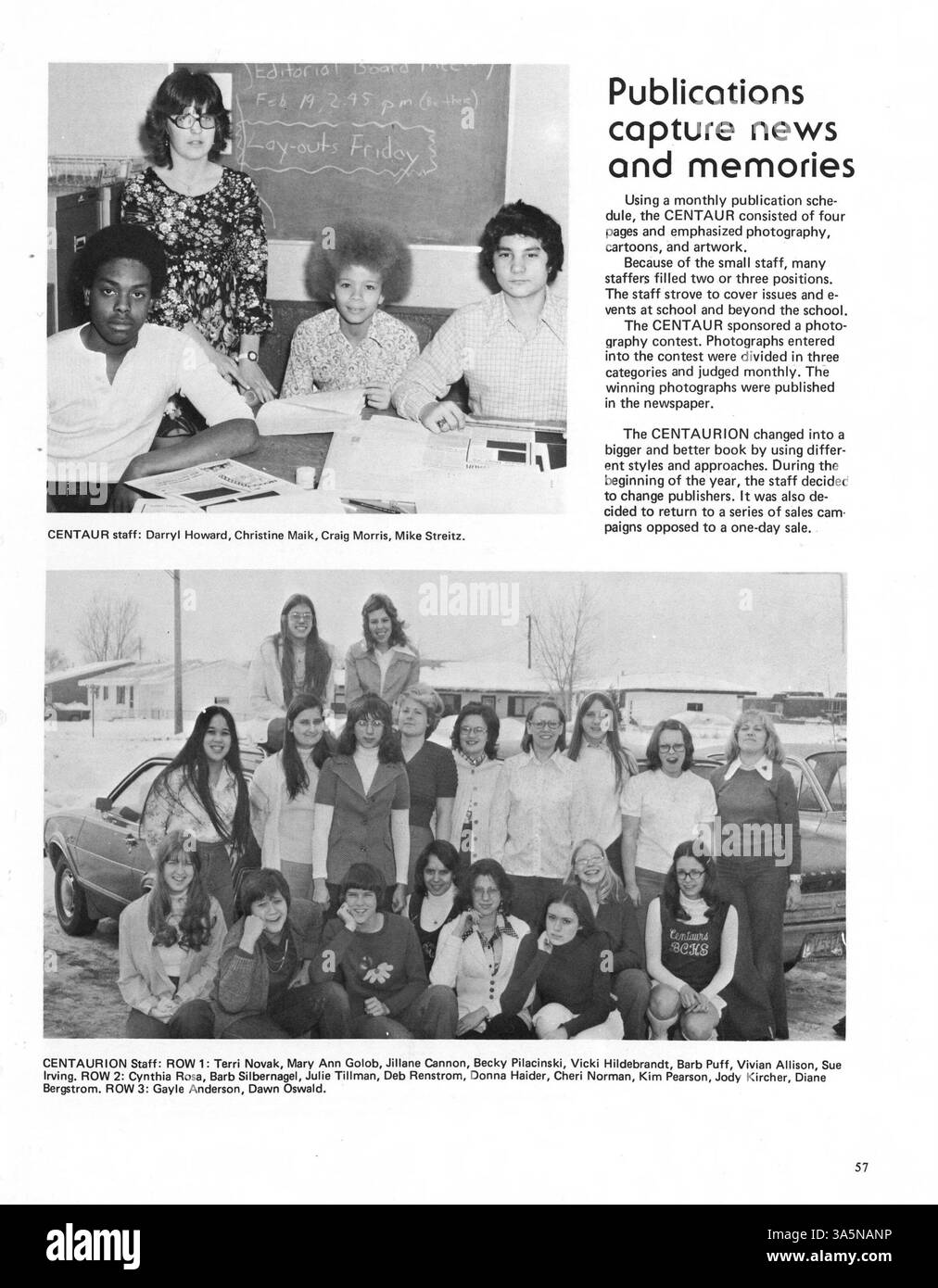 The 1975 'Centaurion' yearbook from Brooklyn Center High School ...