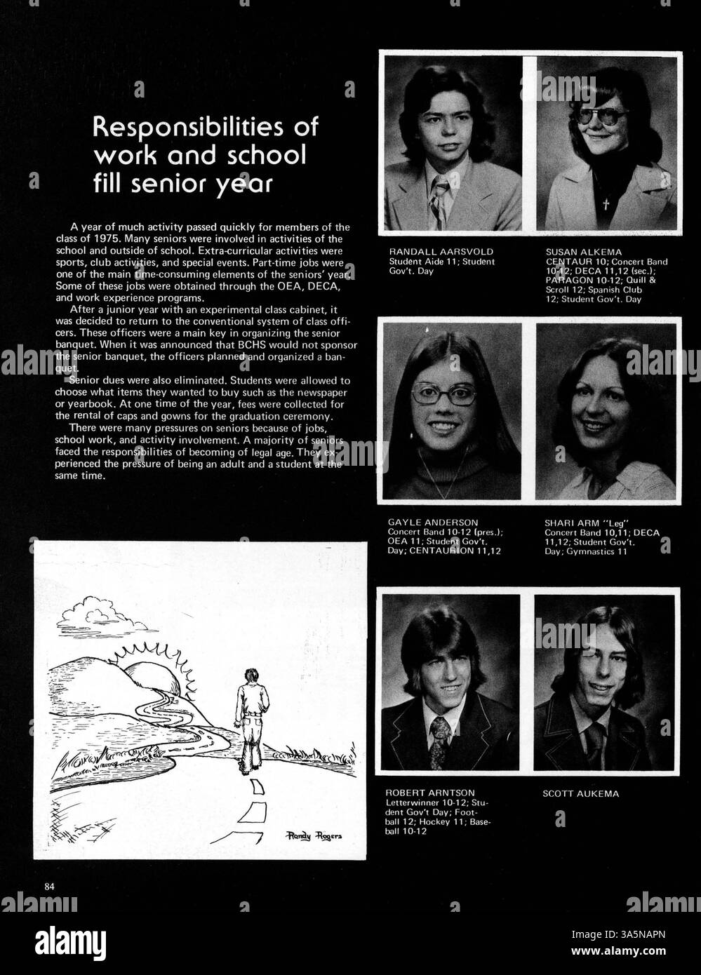 The 1975 'Centaurion' yearbook highlights Brooklyn Center High School's ...