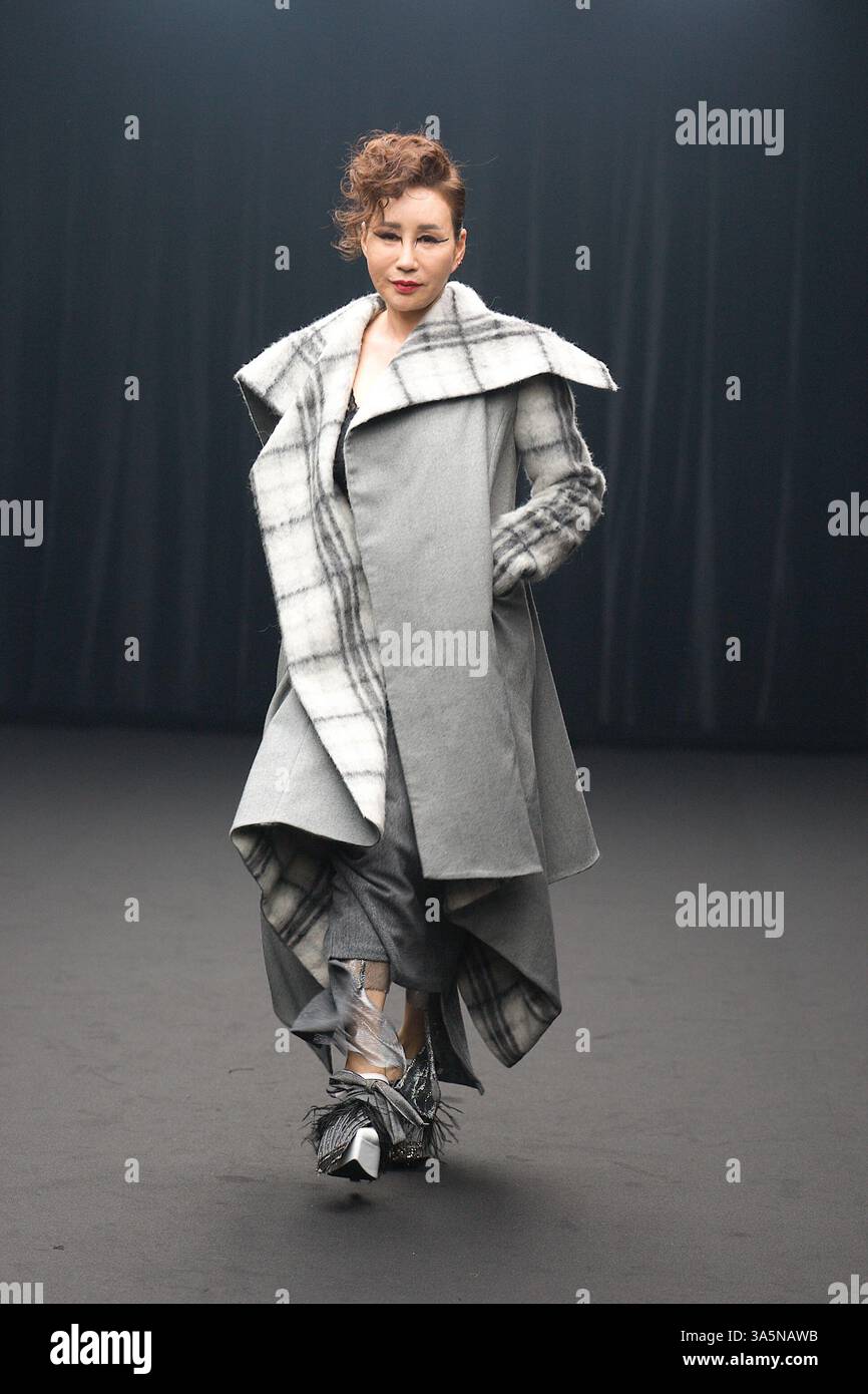2025/03/20, Tokyo, a Model walks on the Runway at Toda Hall ...