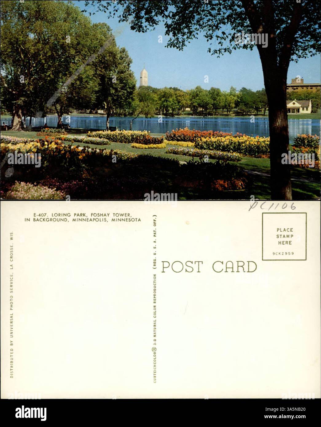 This landscape photograph captures Loring Park in Minneapolis with the ...