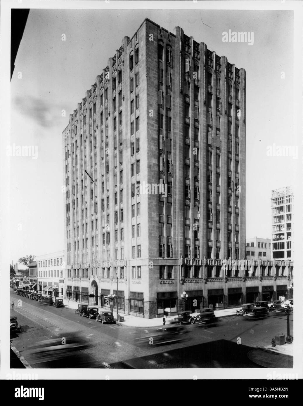 This image captures the baker building under construction hi-res stock ...