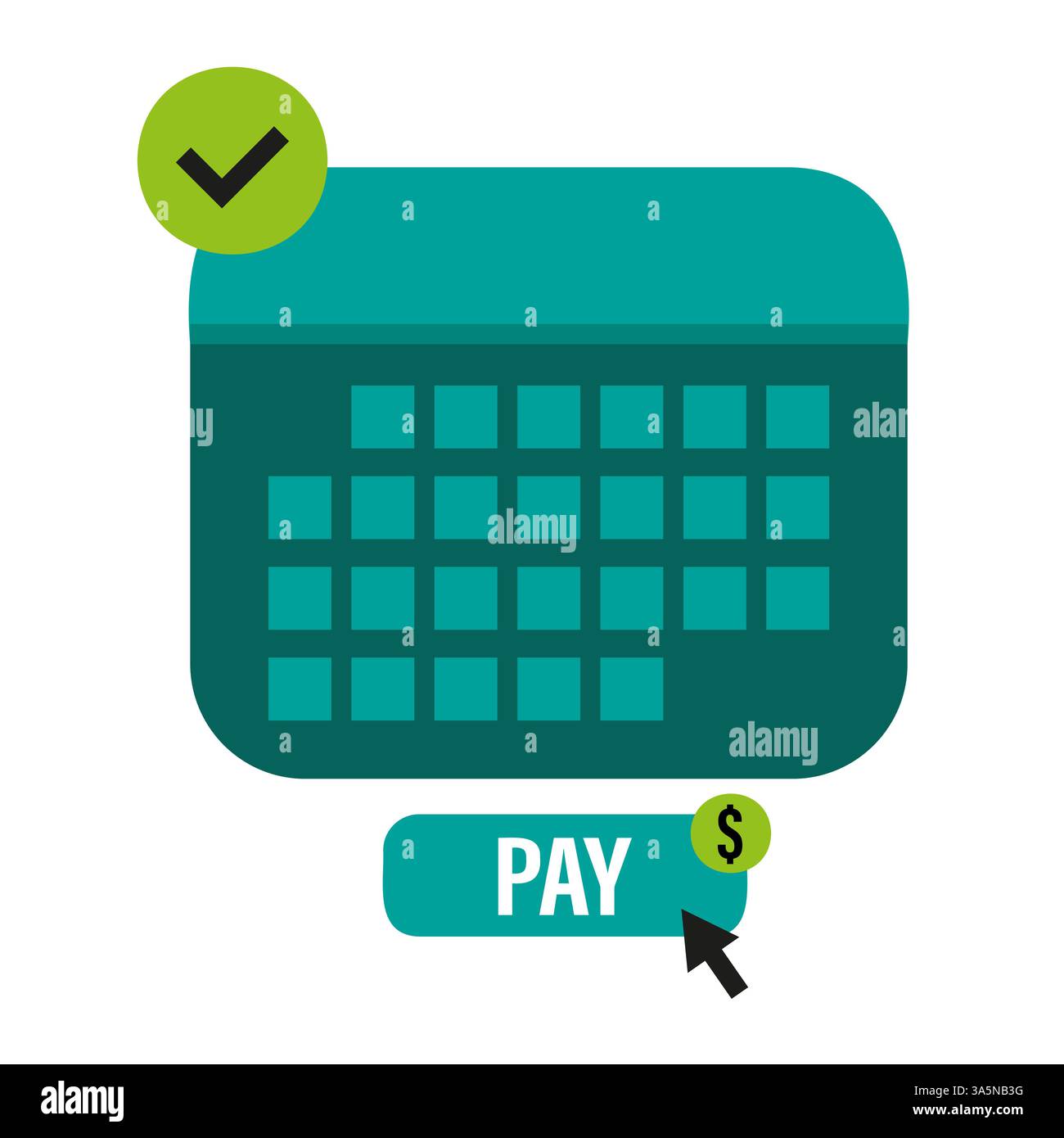Bill payment planning calendar Stock Vector Images - Alamy