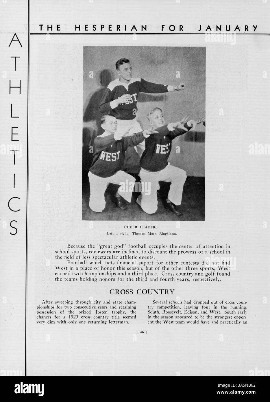 The 1930 edition of the 'Hesperian' yearbook details the significant ...
