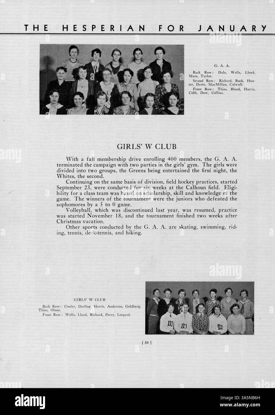 The 'Hesperian' yearbook from 1930 captures key events, student ...