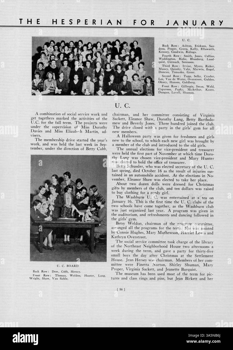 The 1930 'Hesperian' yearbook captures student activities, academic ...