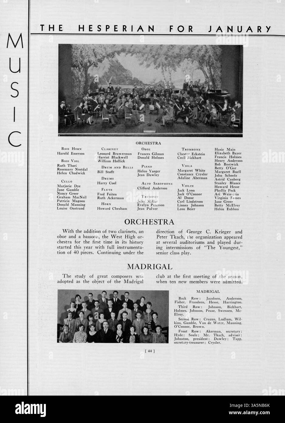 The 'Hesperian' yearbook from 1930 highlights the achievements and ...