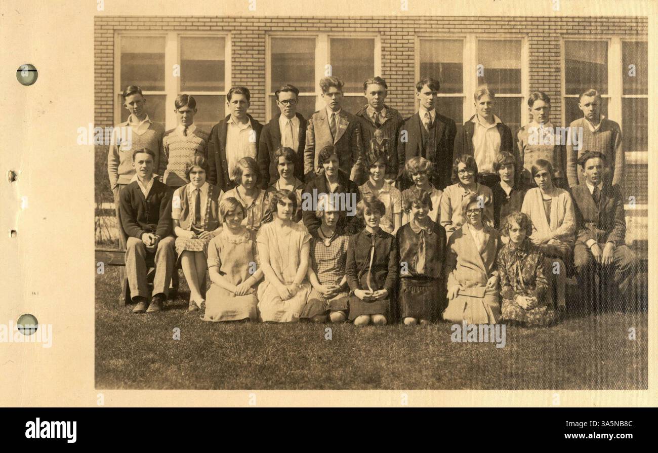 The 1928 Mound High School Yearbook captures key school events, including student and teacher ...