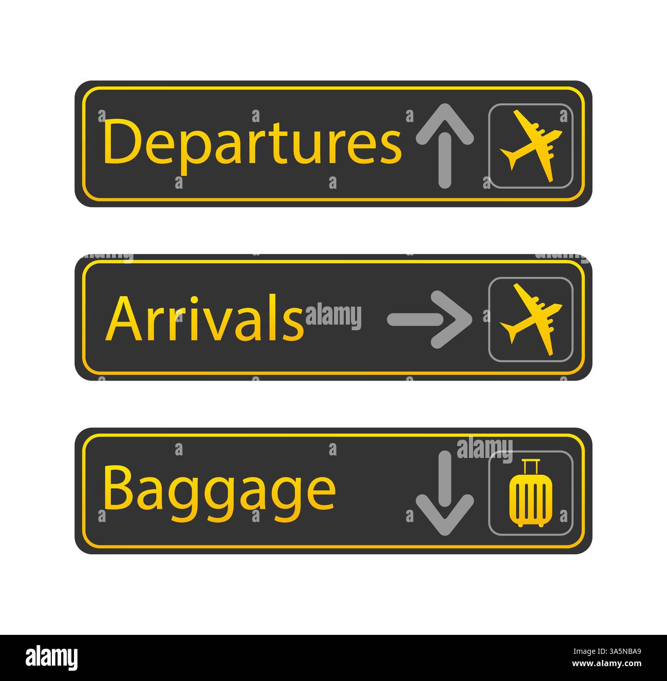 Yellow departure arrivals. Departure arrivals, great design for any ...