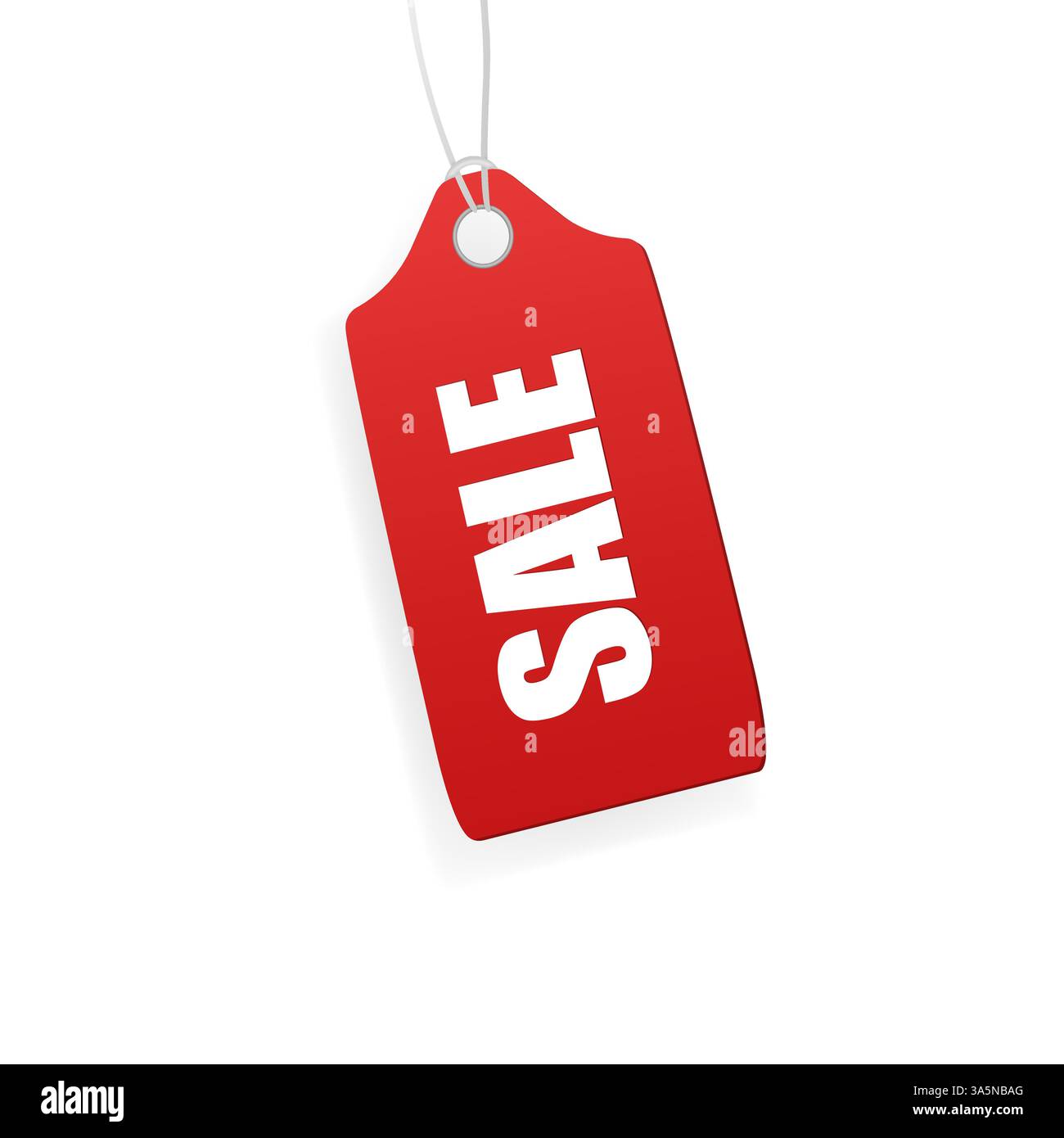 Vintage sale tag, great design for any purposes. Sale red tag on white ...