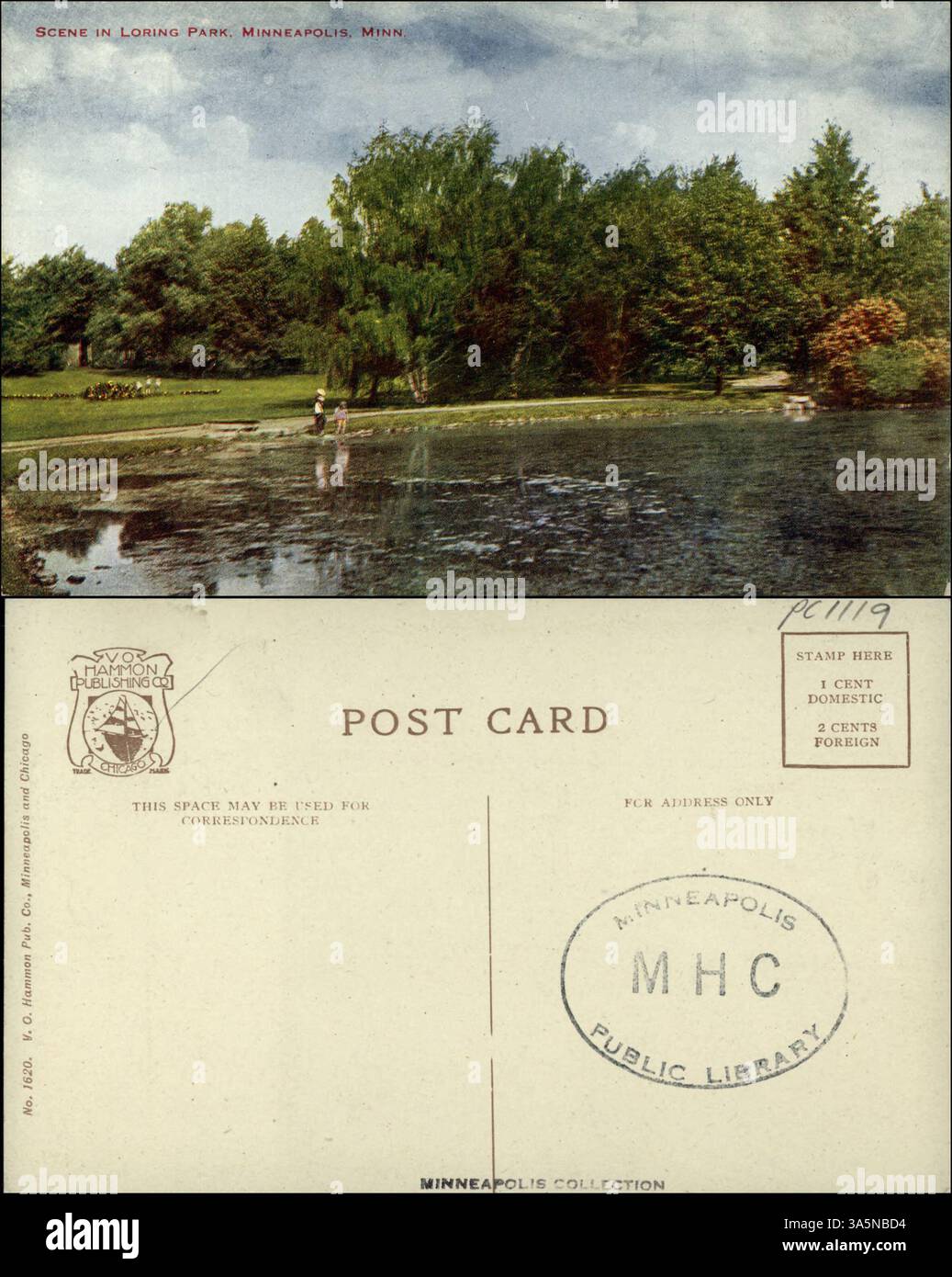 A photograph depicting a tranquil scene in Loring Park, located in ...