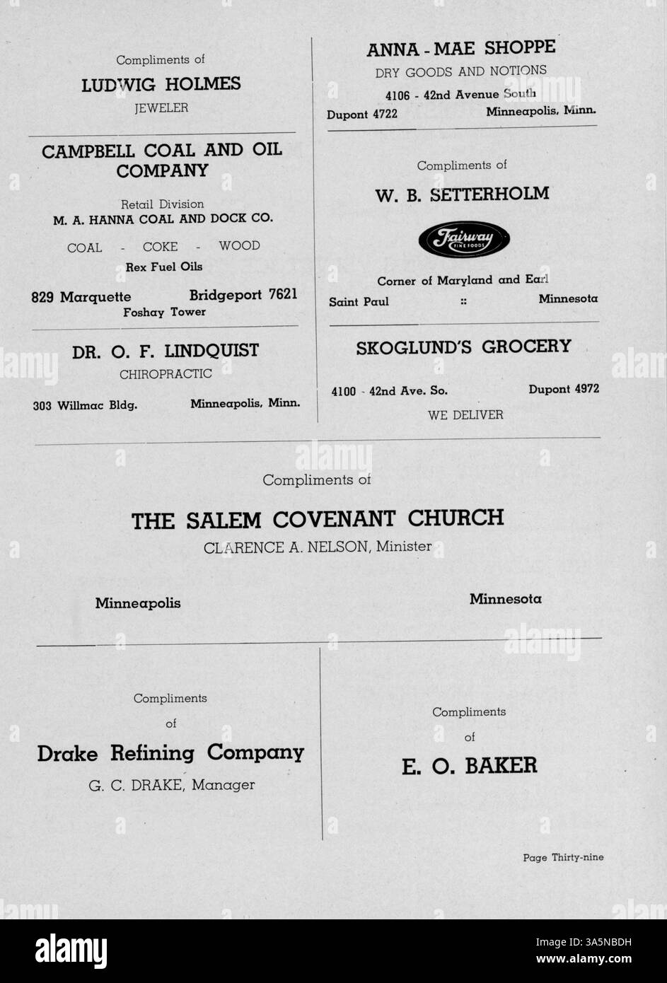 The 1943 'Antler' yearbook from Minnehaha Academy captures highlights ...