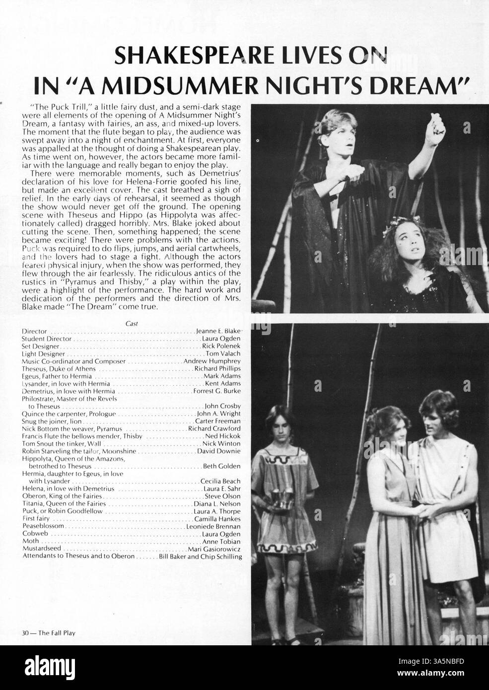 The 1979 edition of the Blake Yearbook, 'Reflections,' features a ...
