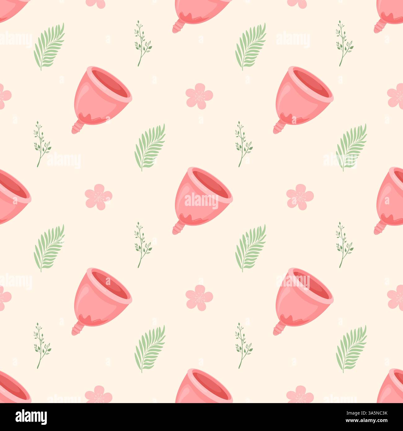 Menstruation period. Female period protection pattern. Vector ...