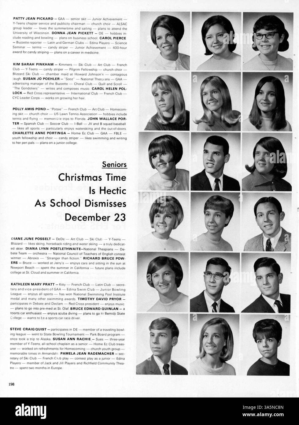 67 is the edina high school yearbook from the 1966 196 hi-res stock ...