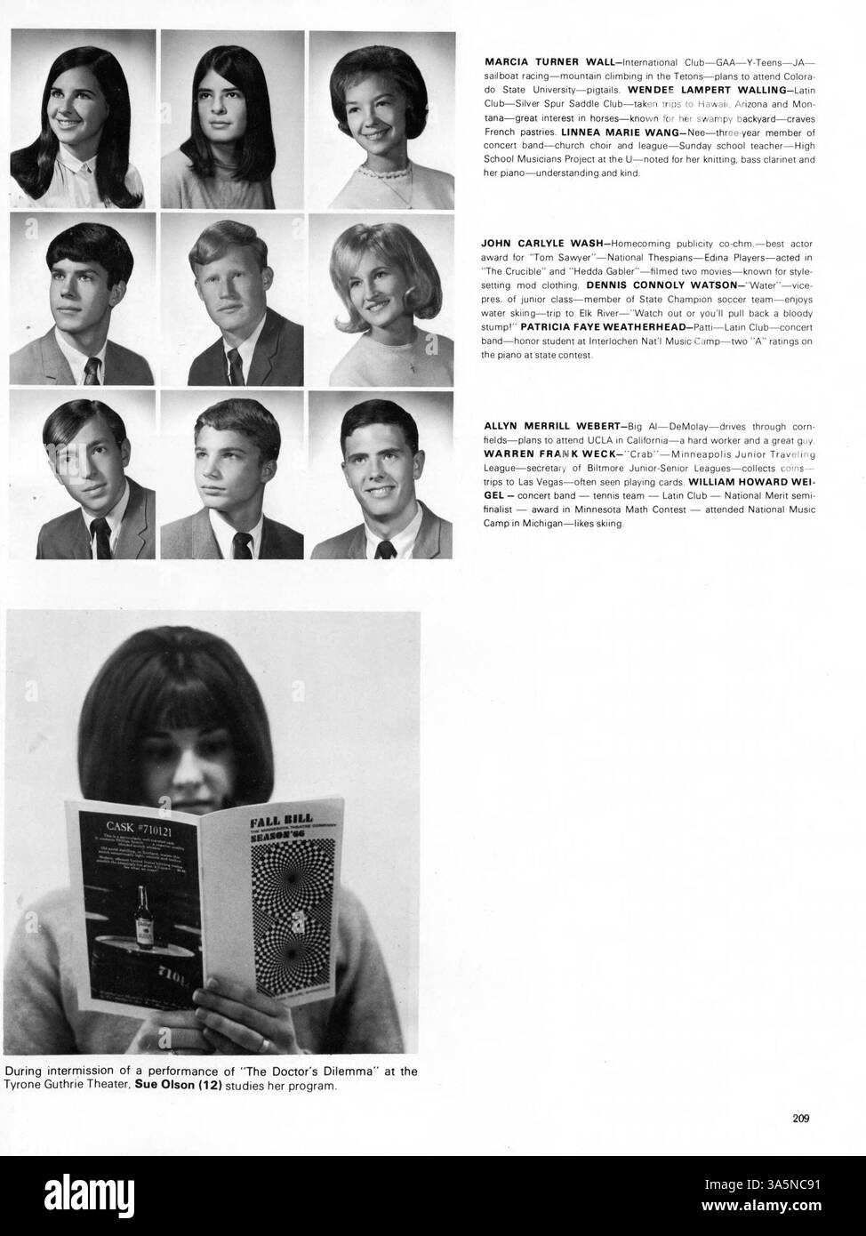 The 1967 Whigrean yearbook from Edina High School provides a comprehensive look at the student ...