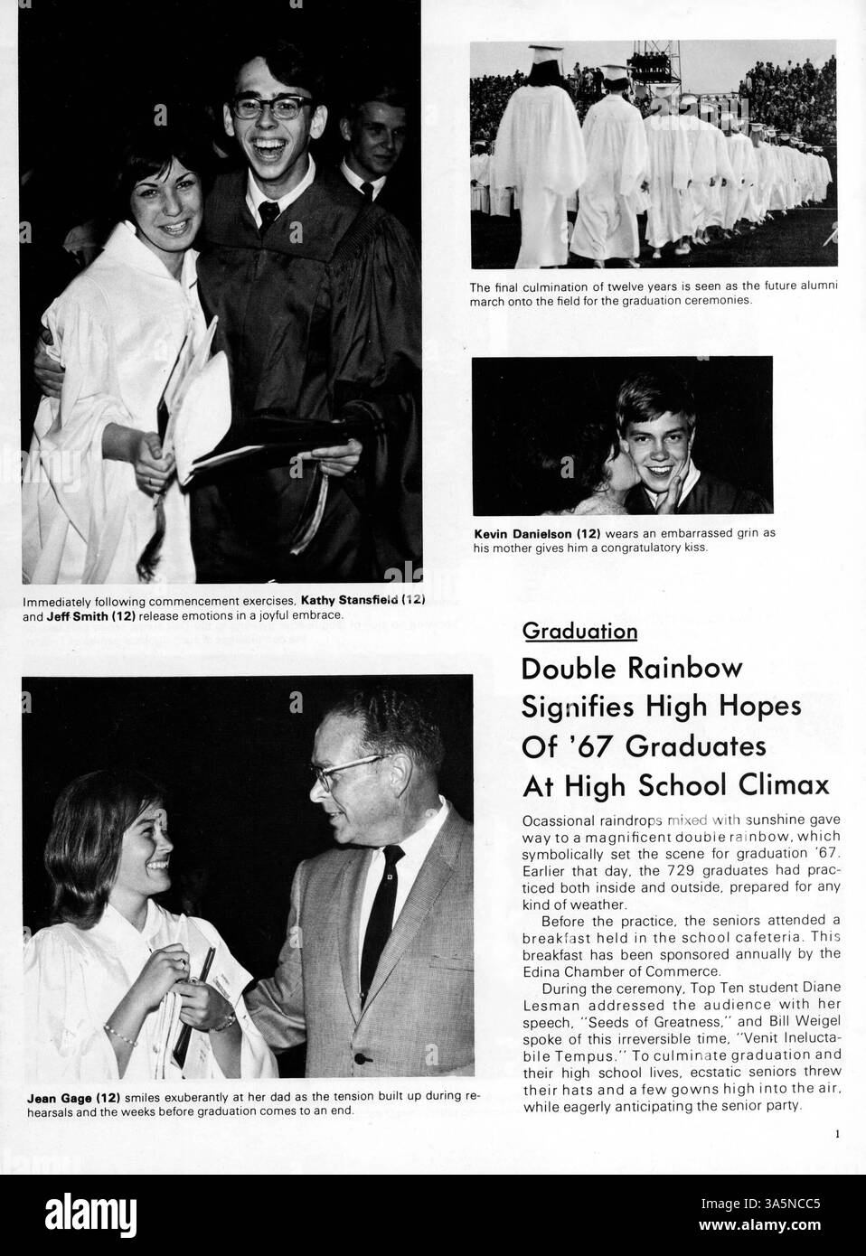 The 1967 Whigrean yearbook from Edina High School captures the highlights of the 1966-1967 ...