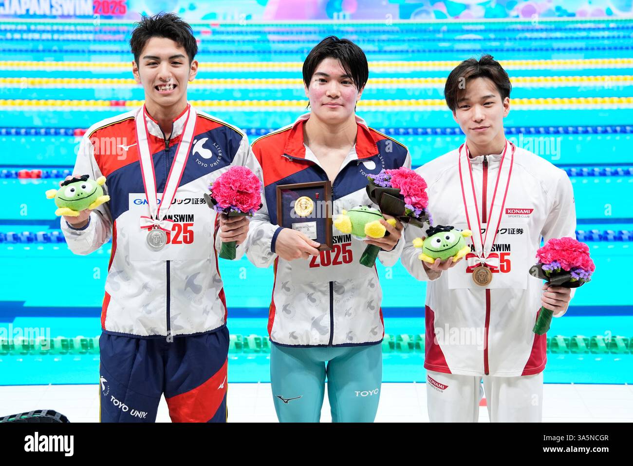 (L-R) Kosuke Makino, Tomoyuki Matsushita, Takumi Mori, MARCH 22, 2025 ...