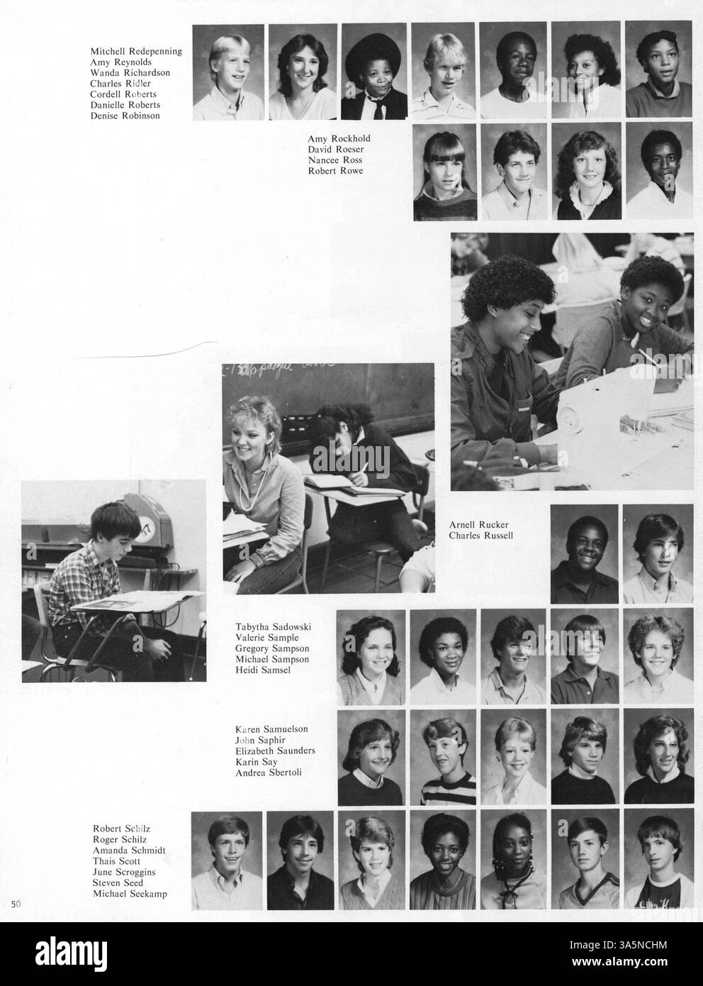 This high school yearbook from the 1983-1984 school year highlights ...