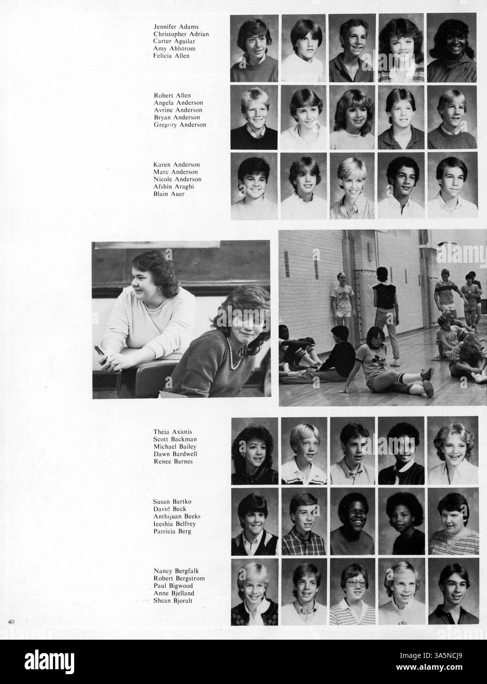 This yearbook from washburn high school documents the 1983 1984 hi-res stock photography and ...