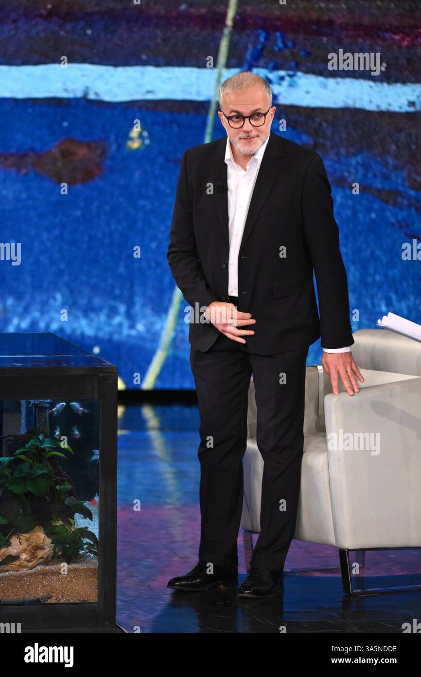 Milan, Italy. 24th Mar, 2025. Milan, TV Show “Che Tempo Che Fa” - Nove ...