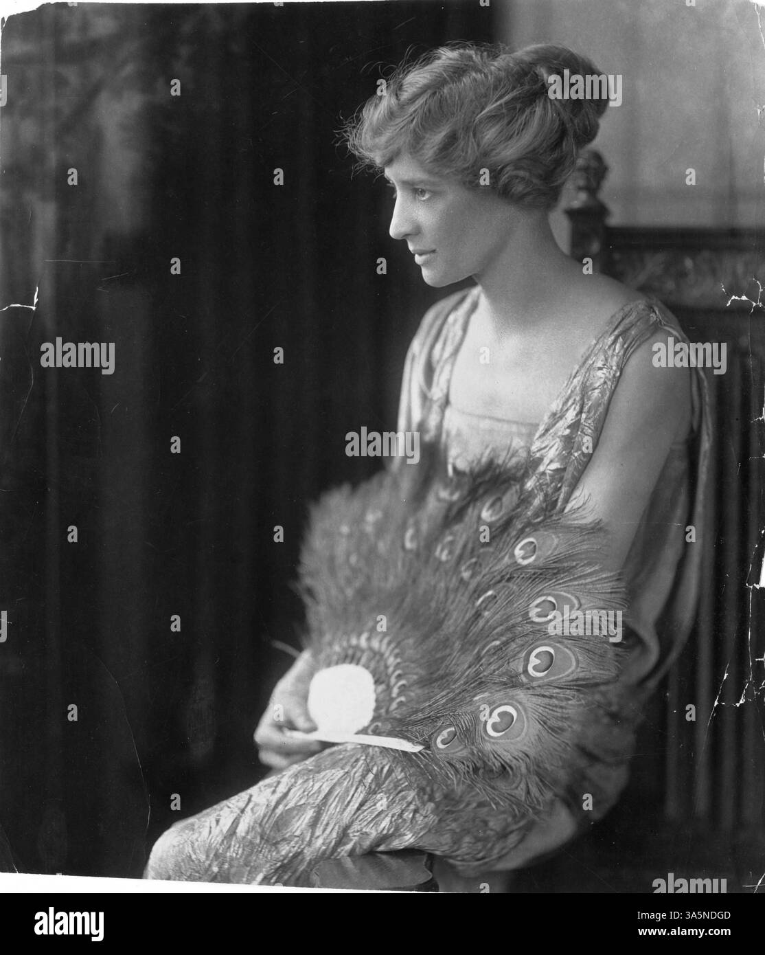 Portrait of Mrs. George E. Leach, a figure documented in the Hennepin ...