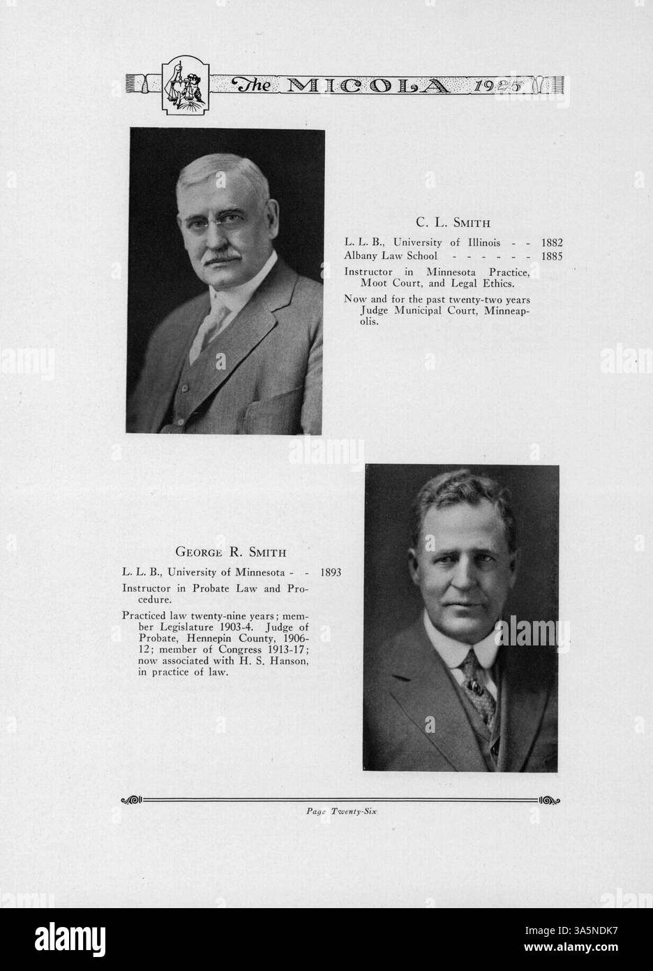 The 1925 Micola yearbook from the Minnesota College of Law features ...