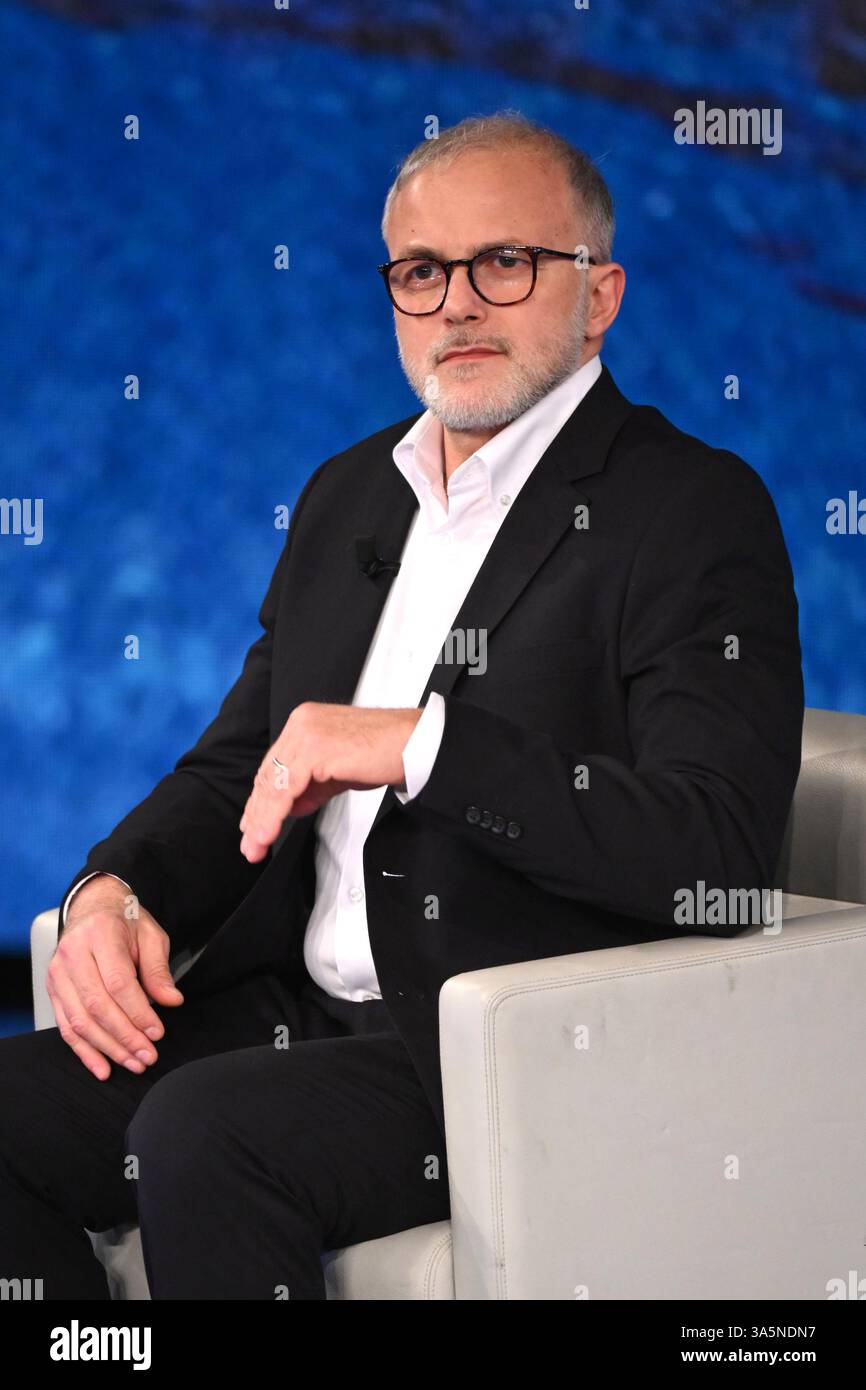Milan, Italy. 24th Mar, 2025. Milan, TV Show “Che Tempo Che Fa” - Nove ...