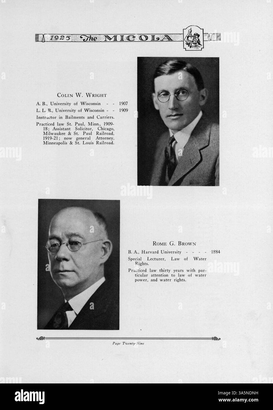 The 1925 Micola yearbook from the Minnesota College of Law highlights ...