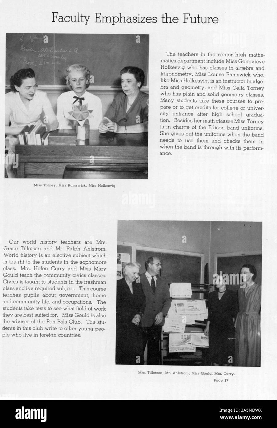 The 'Wizard' Yearbook of 1950 from Edison High School captures the ...