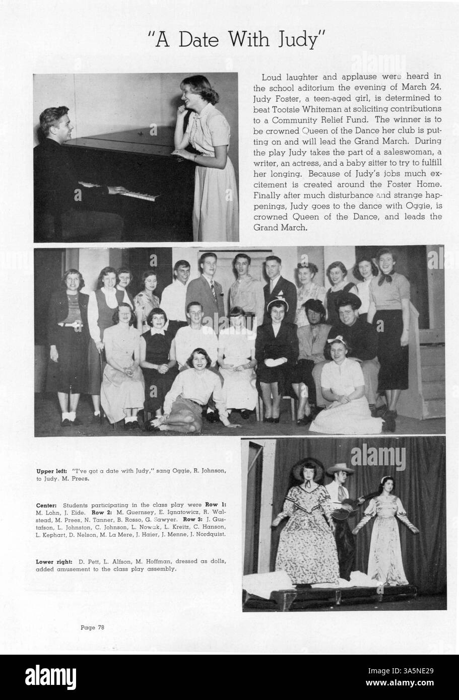 Yearbook from edison high school reflects the major events hi-res stock photography and images ...