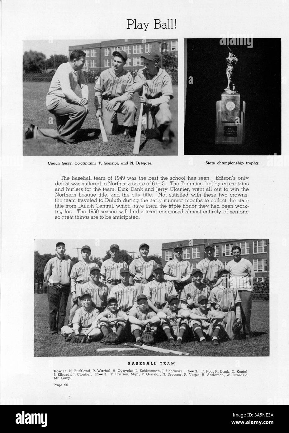 This 1950 Edison High School yearbook captures the students, teachers ...