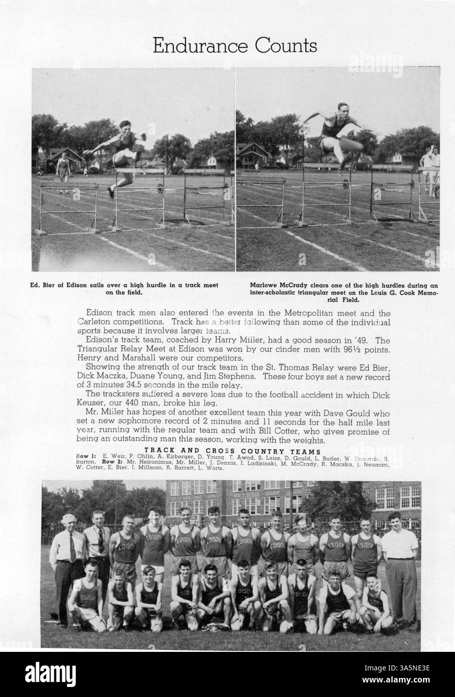 The 1950 Edison Wizard Yearbook captures the school year's most ...